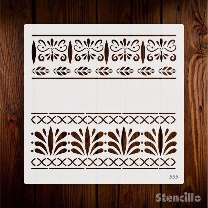 Greek Border Pattern Stencil for Walls, Canvas & Fabric Painting - Etsy