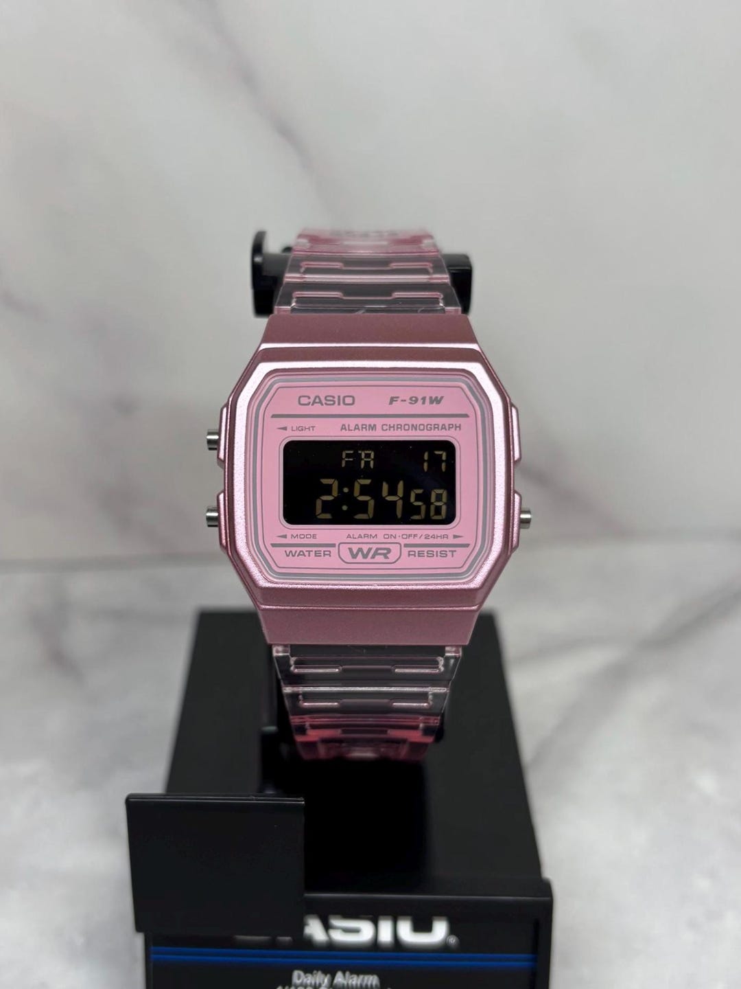 Custom Pink Casio F91W Inverted Screen Mod - Etsy