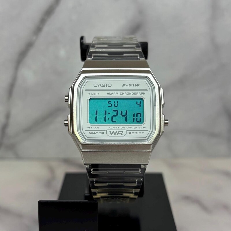 Casio F91 Silver - Etsy