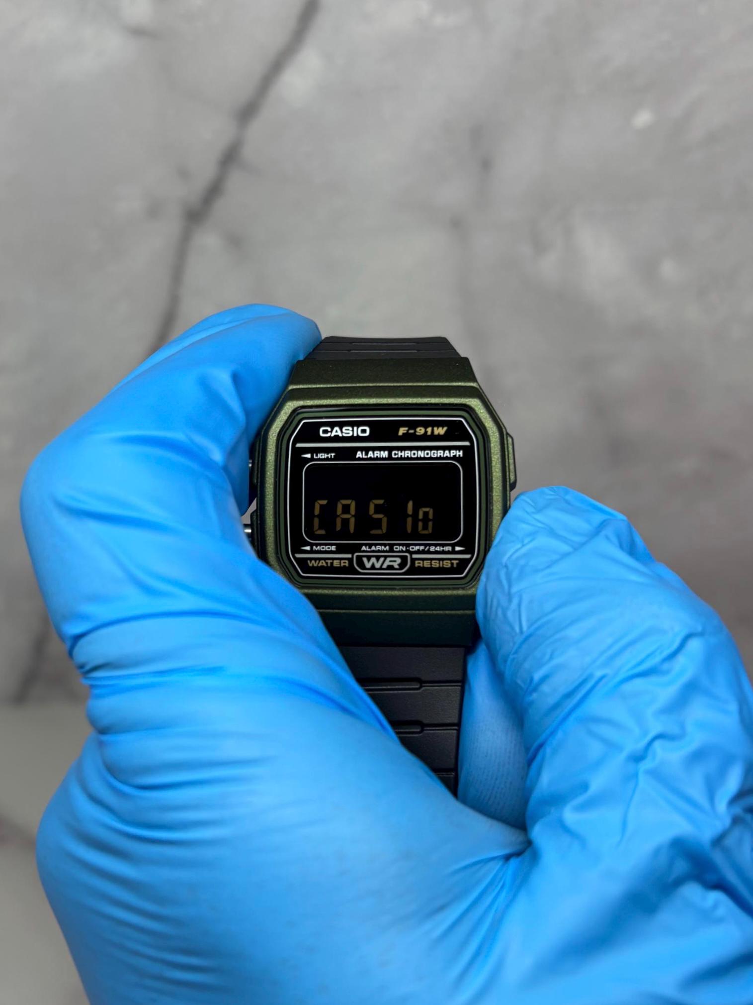 Custom Green Casio F91W Inverted Screen Mod - Etsy