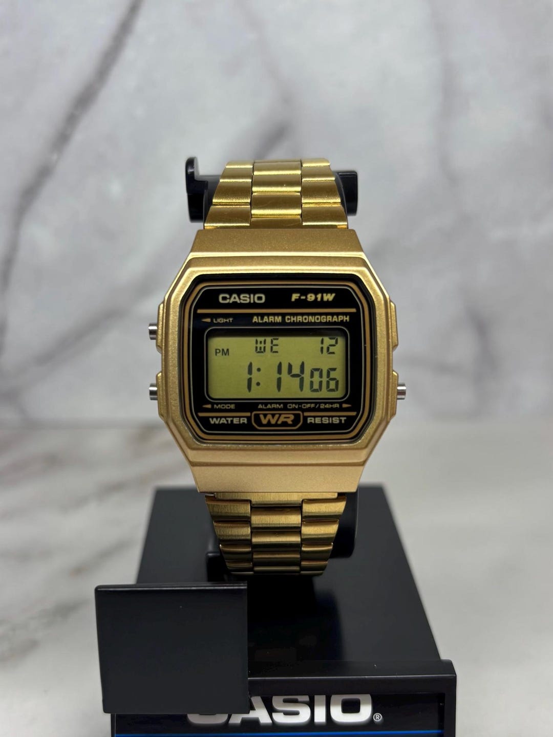 Custom Gold Casio F91W With Gold Strap Mod - Etsy