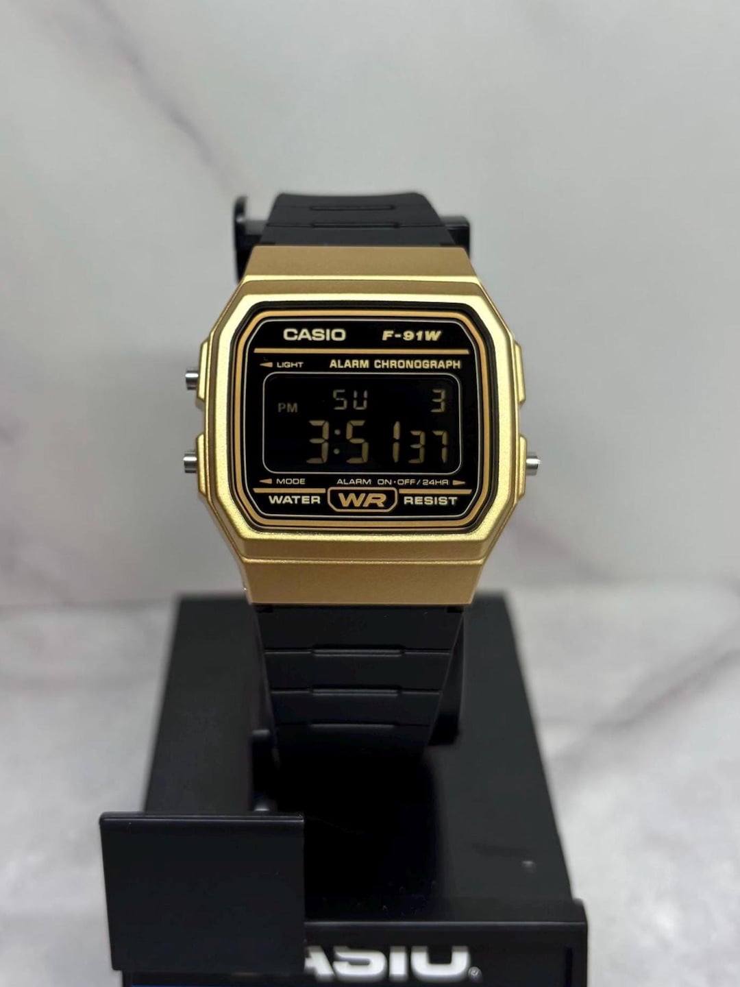 Custom Gold Casio F91W Inverted Screen Mod - Etsy