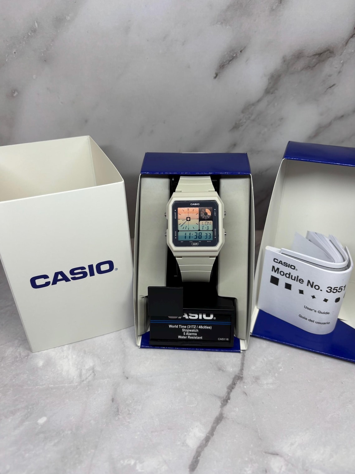 Custom White Casio POP LF20W Sunset Sherbet Gradient Screen Mod - Etsy