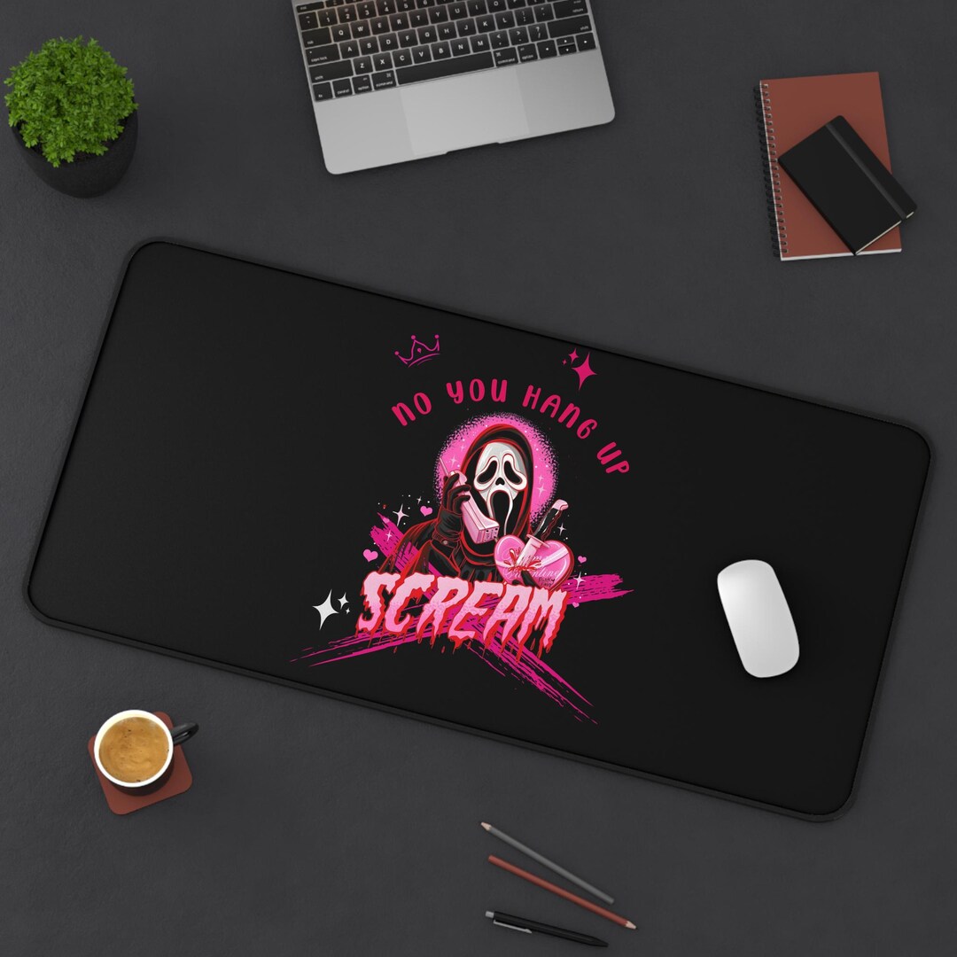 Funny Desk Mat for Horror Movie Lovers, Halloween Decor, Office ...