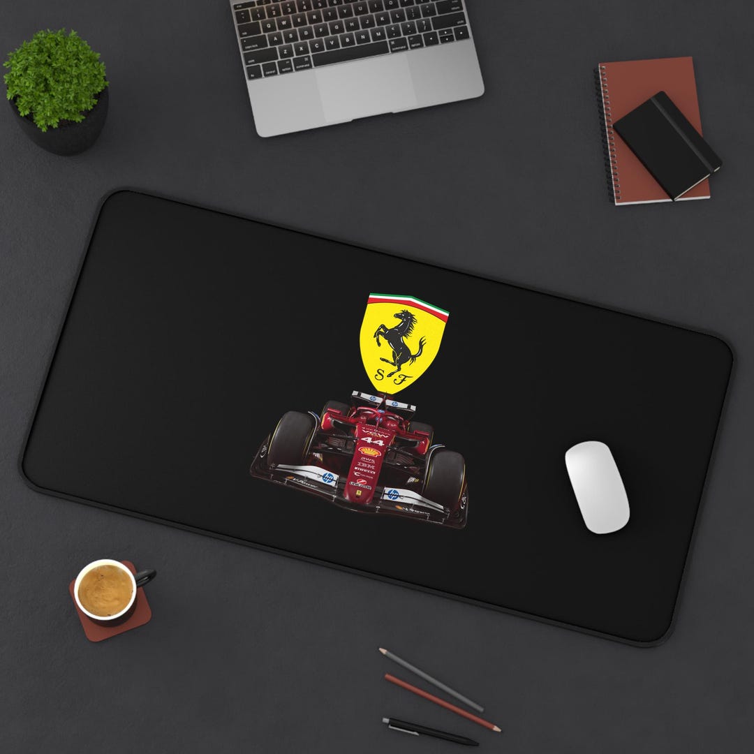 Ferrari F1 Car Racing Desk Mat | Gaming Mouse Pad for Sports Fans ...