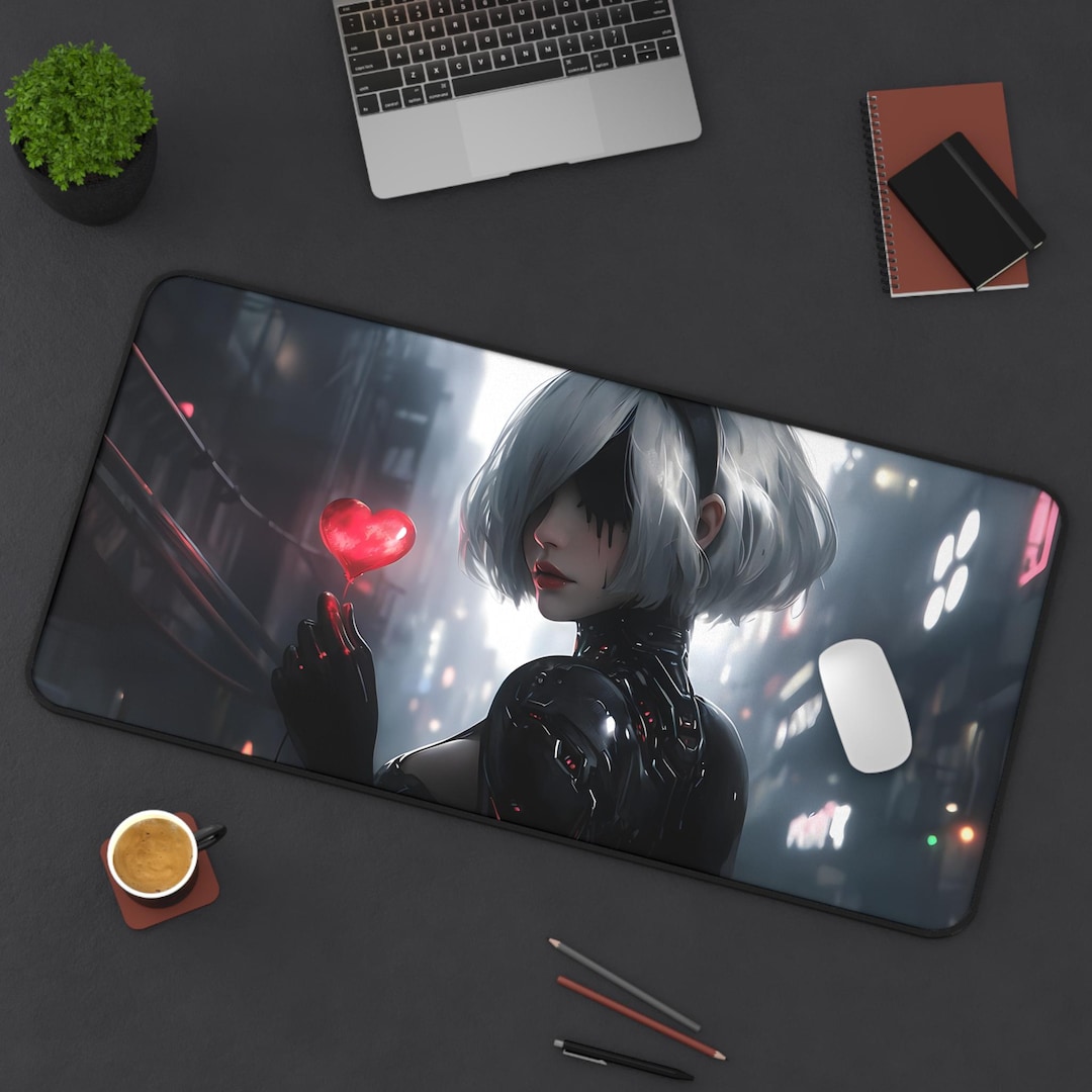 Anime Girl Gamer Desk Mat - Egirl Streamer Mouse Pad, Gaming ...