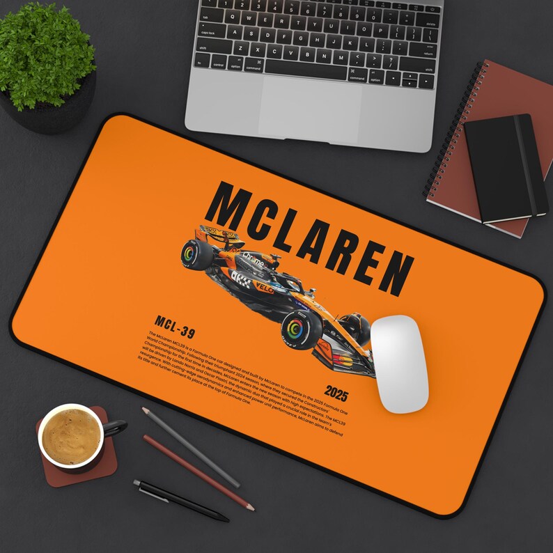Mclaren F1 Desk Mat, Lando Norris, Oscar Piastri Design - Etsy