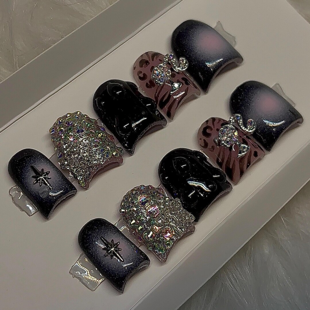 Acrylic Press on Nails - Jungle Barb (view Description) - Etsy