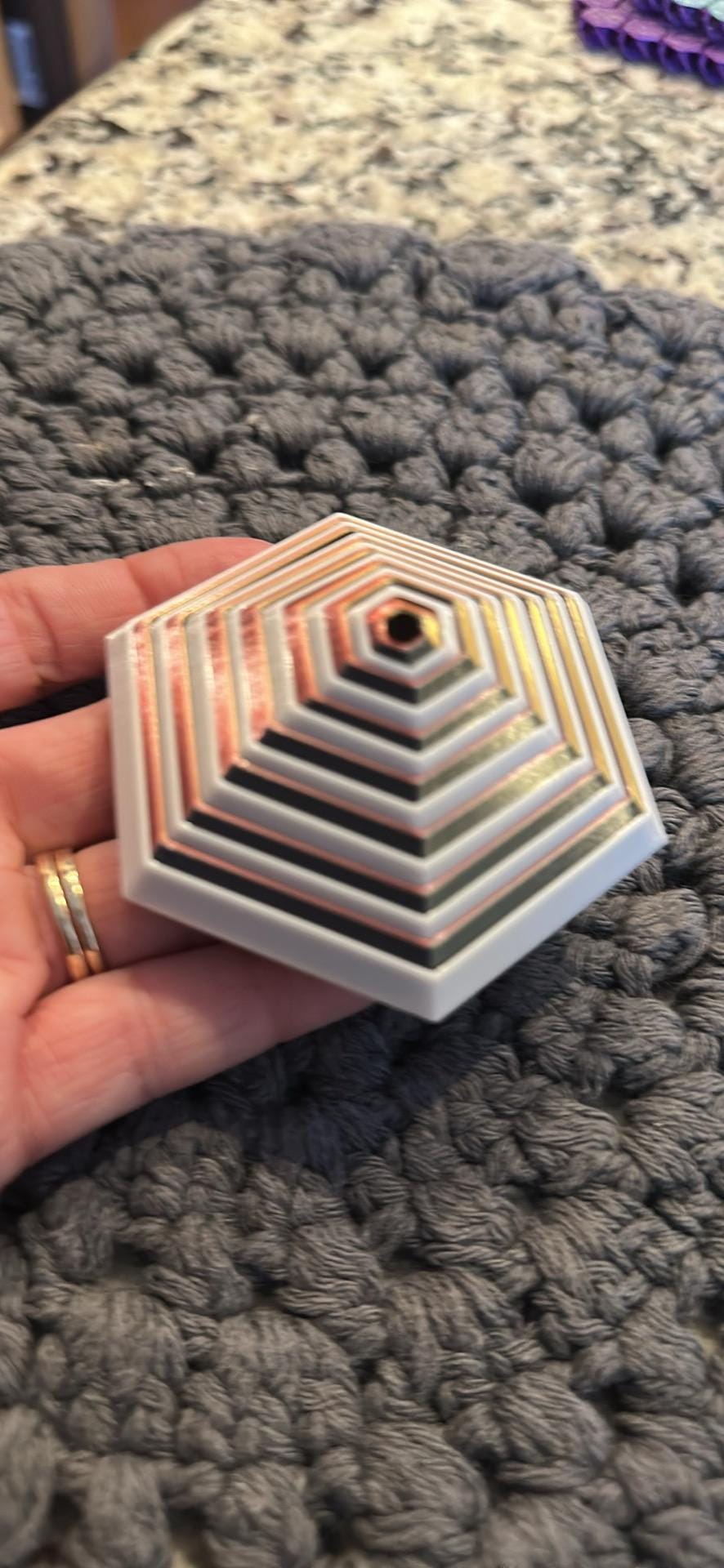 3d-printed Hexagon Fidget - Etsy