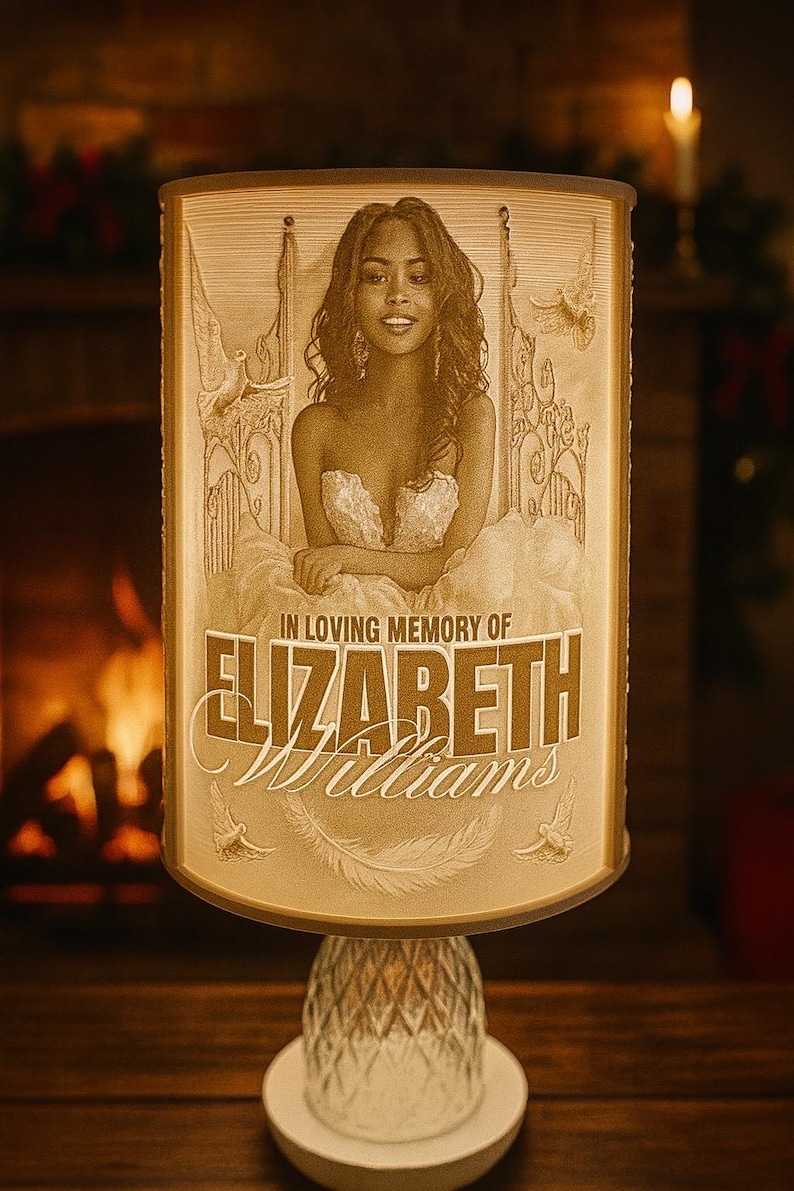 Custom Photo Lithophane Lamp • 3D Printed Personalized Picture Light - Etsy