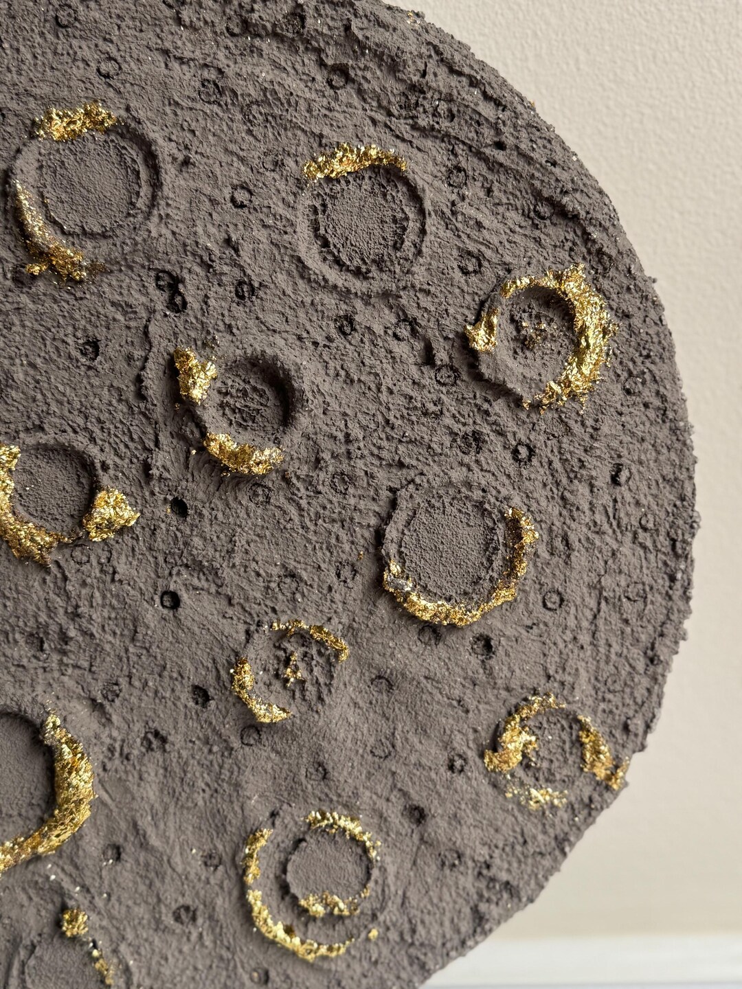 Full Moon-textured Art - Etsy