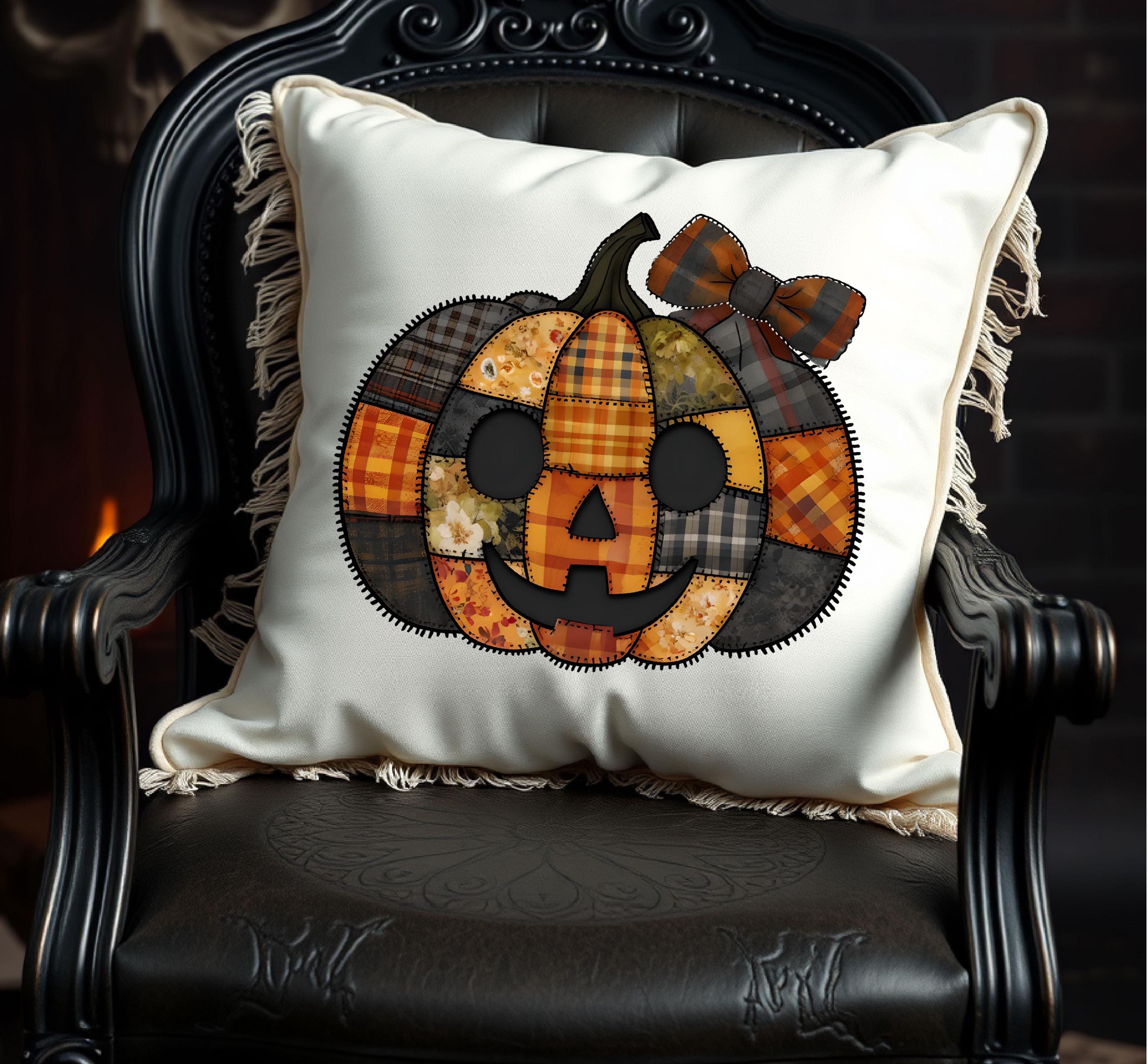 Patchwork Jack O' Lantern PNG: Halloween Fall Design (instant Download ...
