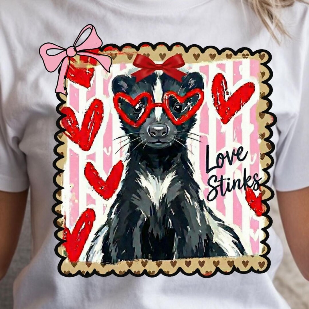 Love Stinks Skunk PNG - Funny Anti-valentine's Day Digital Download ...