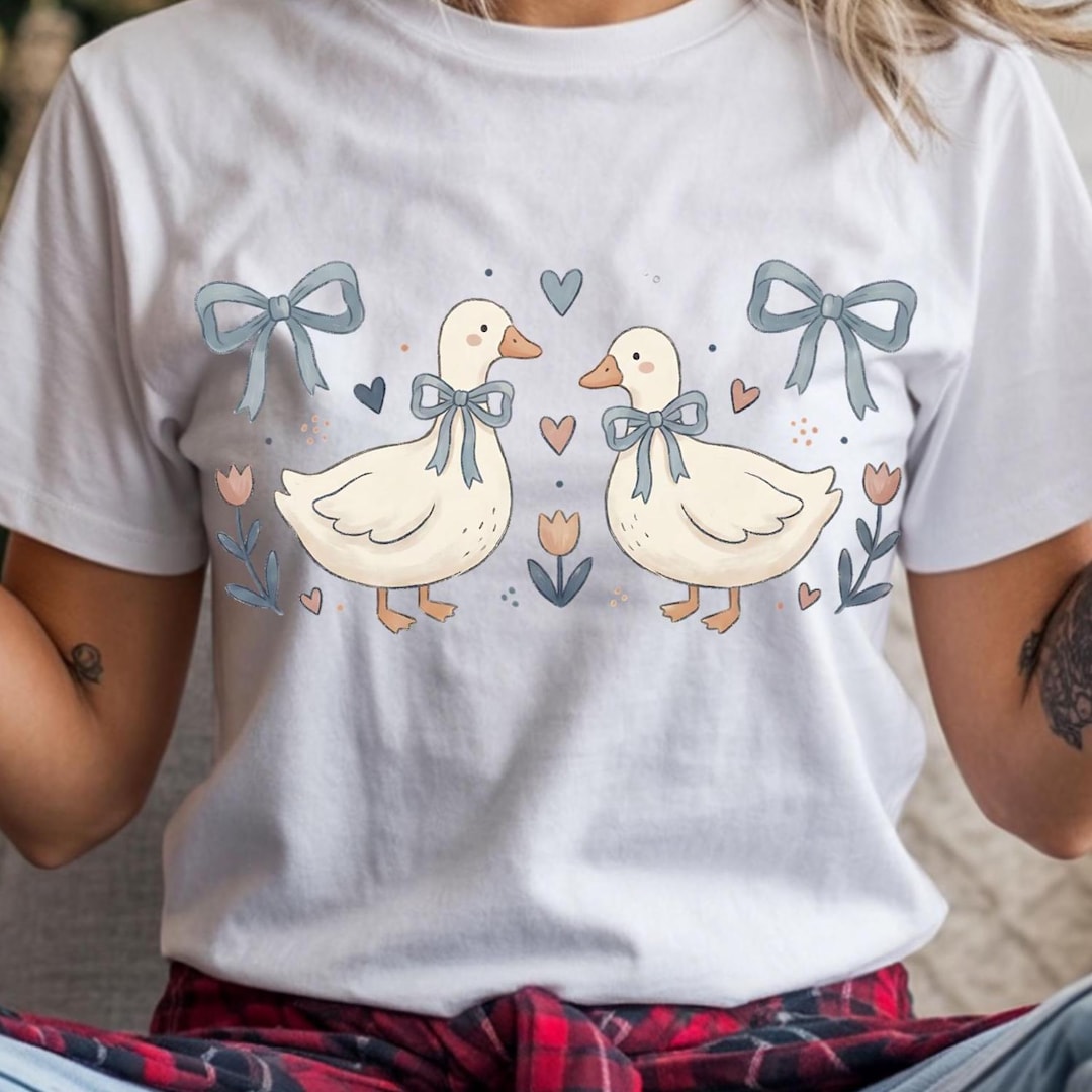 Cute Country Goose PNG | Preppy Primitive Farmhouse Clipart | Coquette ...