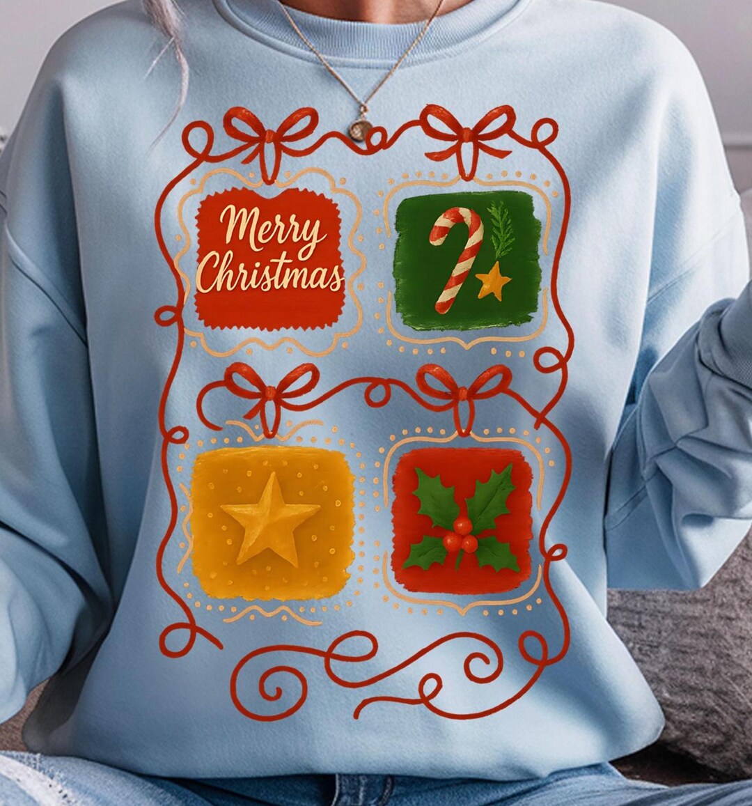 Christmas Doodle Frame PNG | 2x2 Merry Christmas Digital Download ...