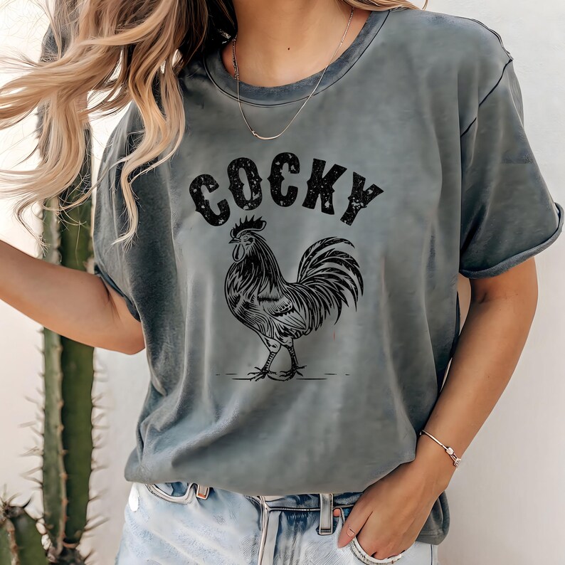 Funny Png, Cocky, Chicken Chic, Chicken Lovers, Chicken Sublimation Png ...