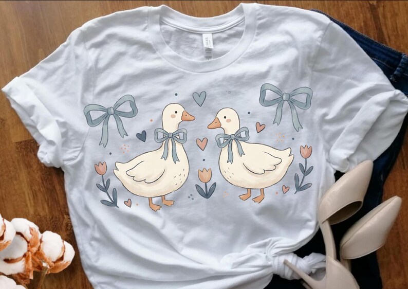 Cute Country Goose PNG | Preppy Primitive Farmhouse Clipart | Coquette ...