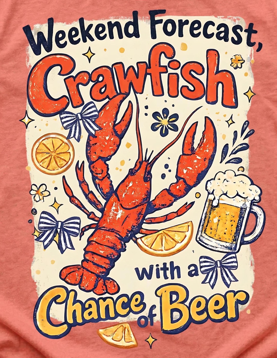 Crawfish Boil PNG, Hand Drawn Weekend Forecast Design, Retro Beer and ...