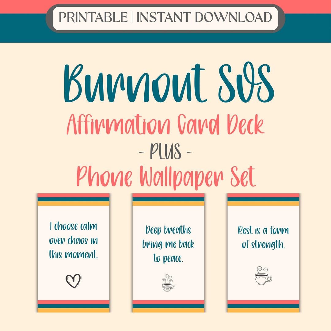 31 Affirmation Cards for Moms | Printable & Phone Wallpaper Pack | Self ...