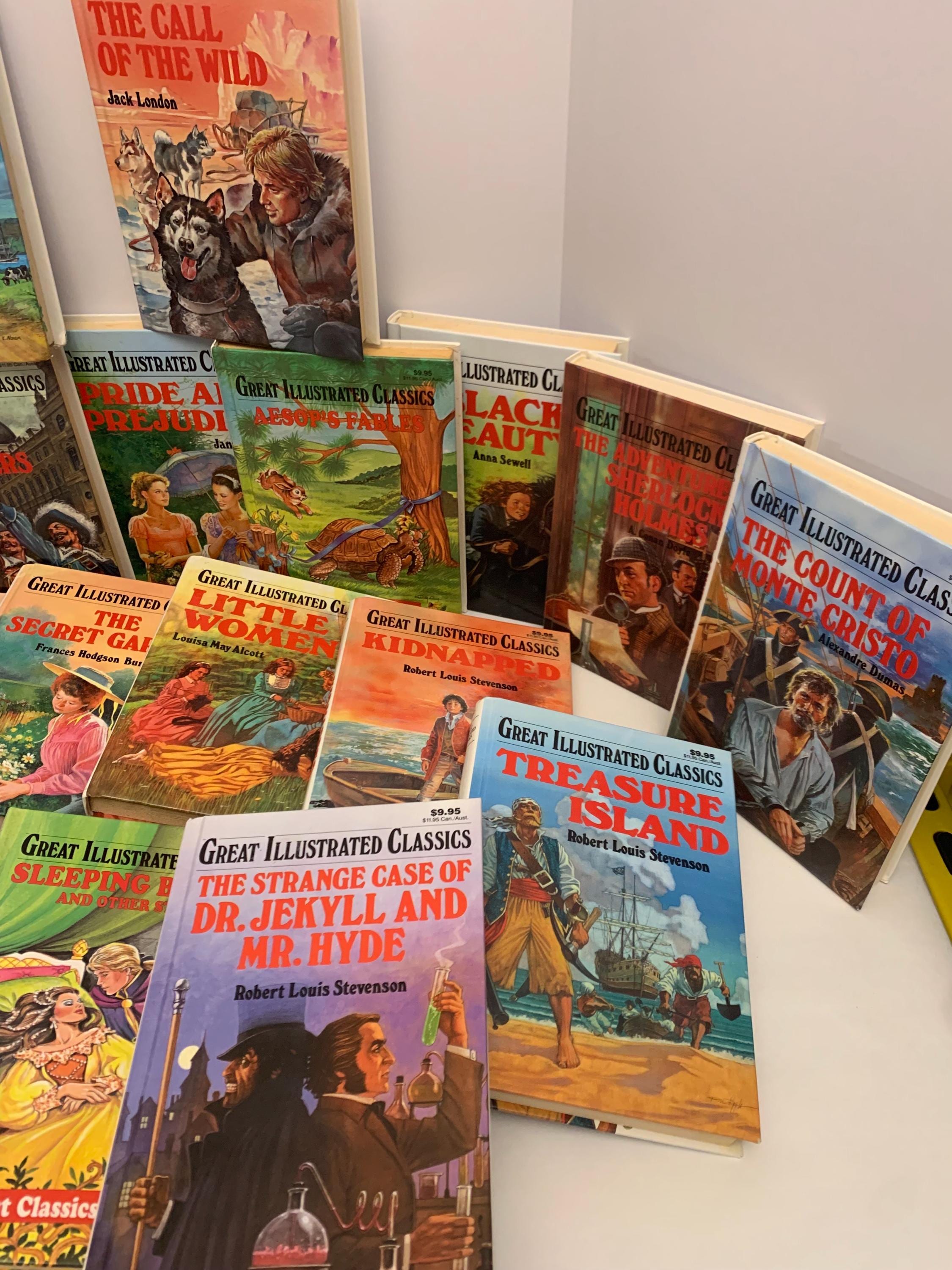 Vintage Great Illustrated Classics Books Various Titles- Choose Your ...