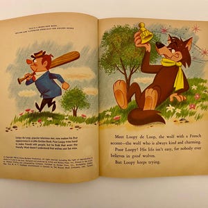 Vintage A Little Golden Book Loopy De Loop Goes West 1960 by Kathryn ...