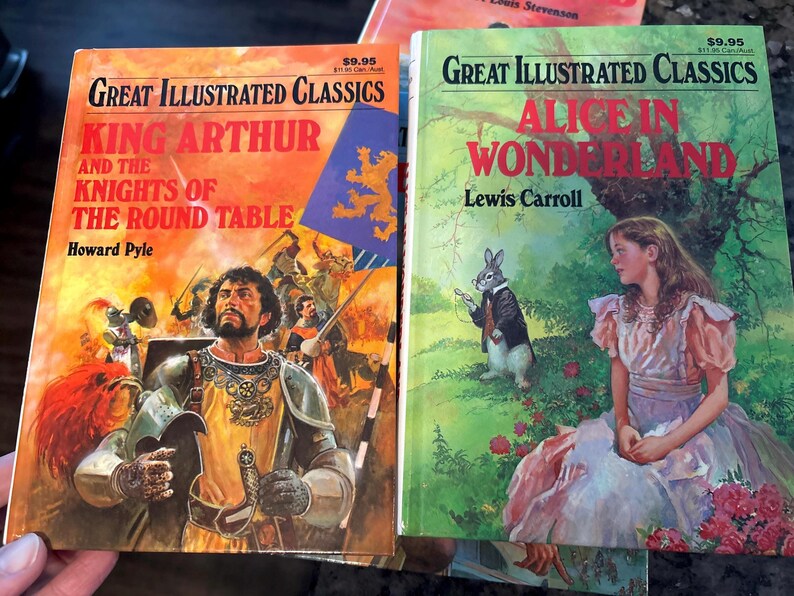 Vintage Great Illustrated Classics Books Various Titles- Choose Your ...