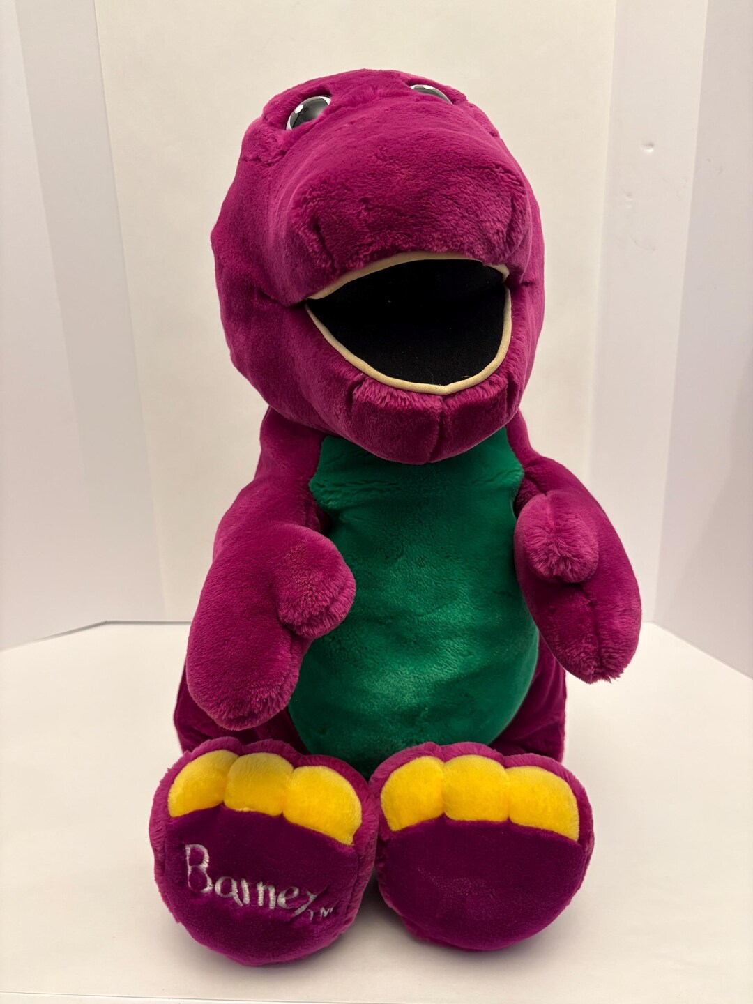 Vintage Lyons 26” Jumbo BARNEY the Purple Dinosaur 1993 Plush EUC - Etsy