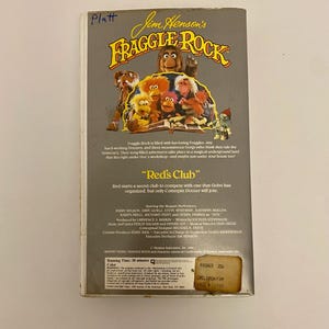 Fraggle Rock Red’s Club Volume II VHS Tape Muppet Home Video Clamshell ...