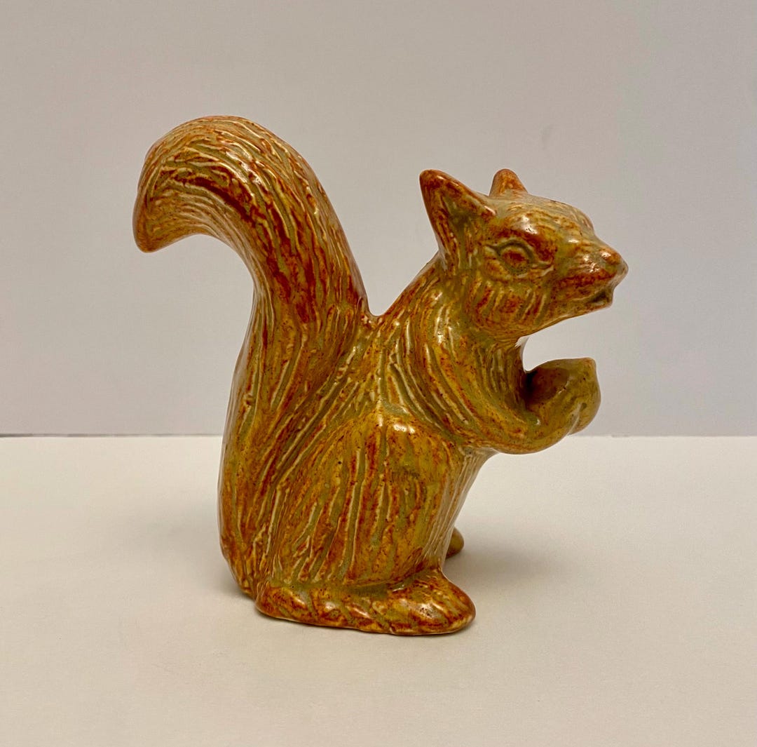 Vintage 1940’s Niloak Art Pottery Squirrel Planter Vintage Pottery (A ...