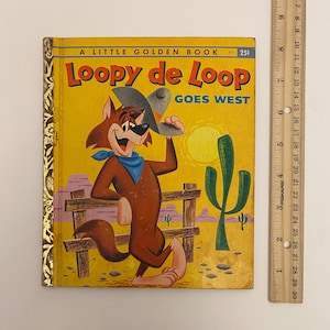 Vintage A Little Golden Book Loopy De Loop Goes West 1960 by Kathryn ...