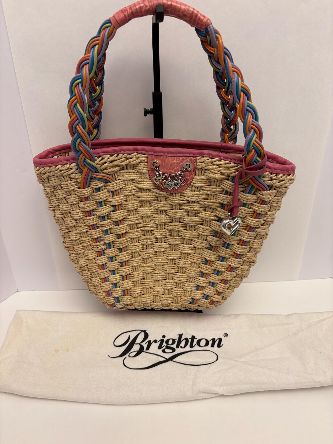Vintage Brighton Vienna Straw Tote Bag Purse Rare Style Dust Bag - Etsy