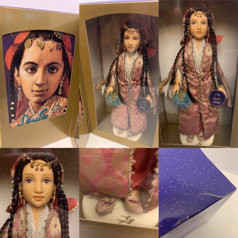 Vintage American Girl~girls of Many Lands~ Book, Box & Stands Included ...