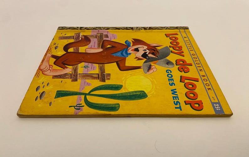 Vintage A Little Golden Book Loopy De Loop Goes West 1960 by Kathryn ...