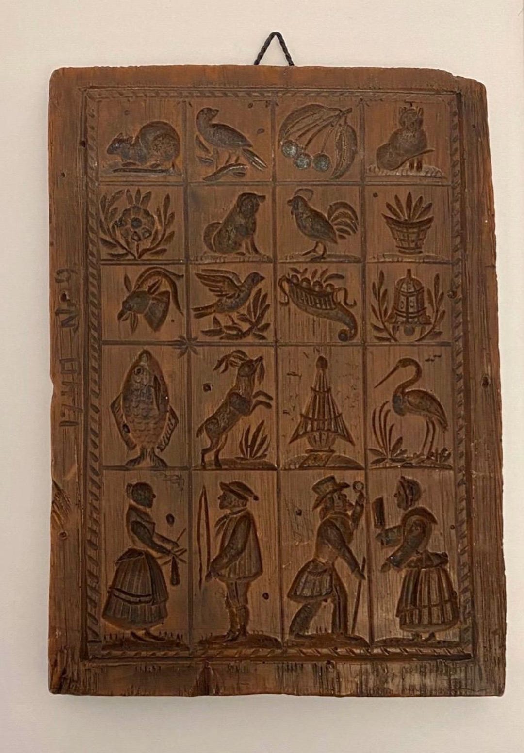 Wax German Springerle Speculaas Butter Cookie Stamp Press Mold- 20 ...