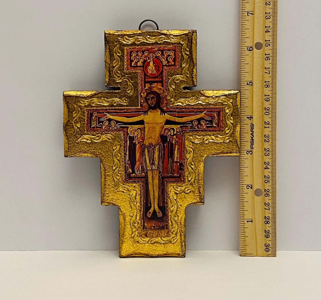 Vintage San Damiano Franciscan Cross St. Francis of Assisi Wooden ...