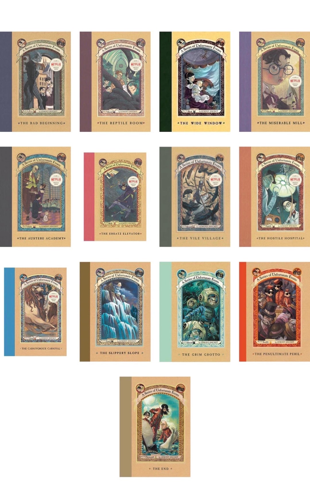 A Series of Unfortunate Events Books Lemony Snicket Children Novels ...