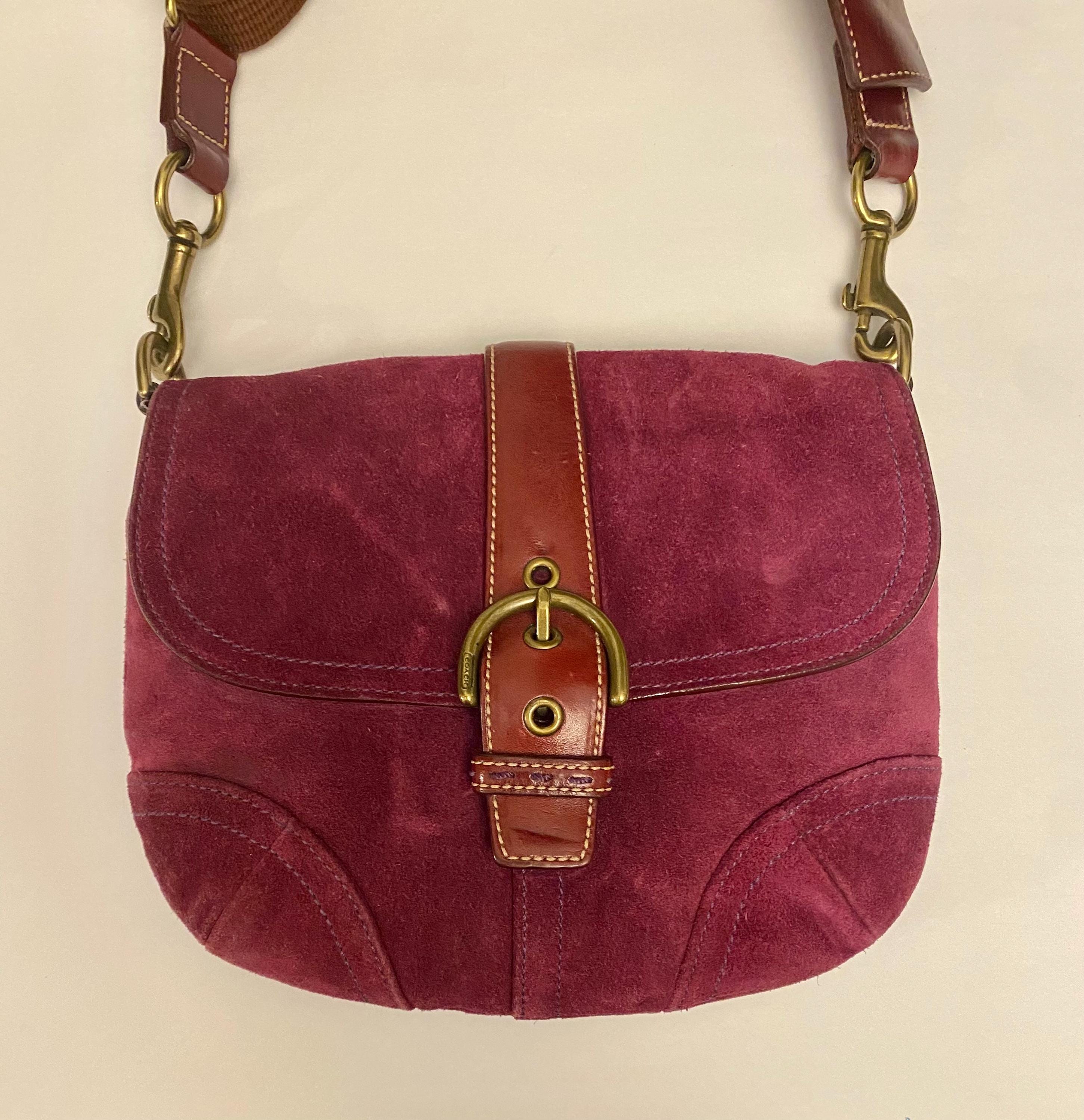 Coach Soho Suede Bag - Etsy Coach Soho Suede Bag - Etsy