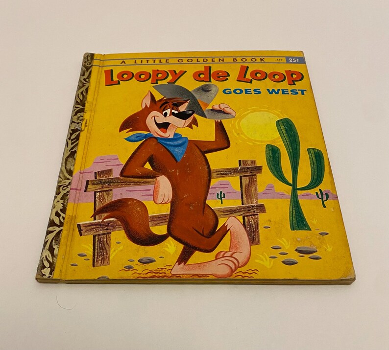 Vintage A Little Golden Book Loopy De Loop Goes West 1960 by Kathryn ...