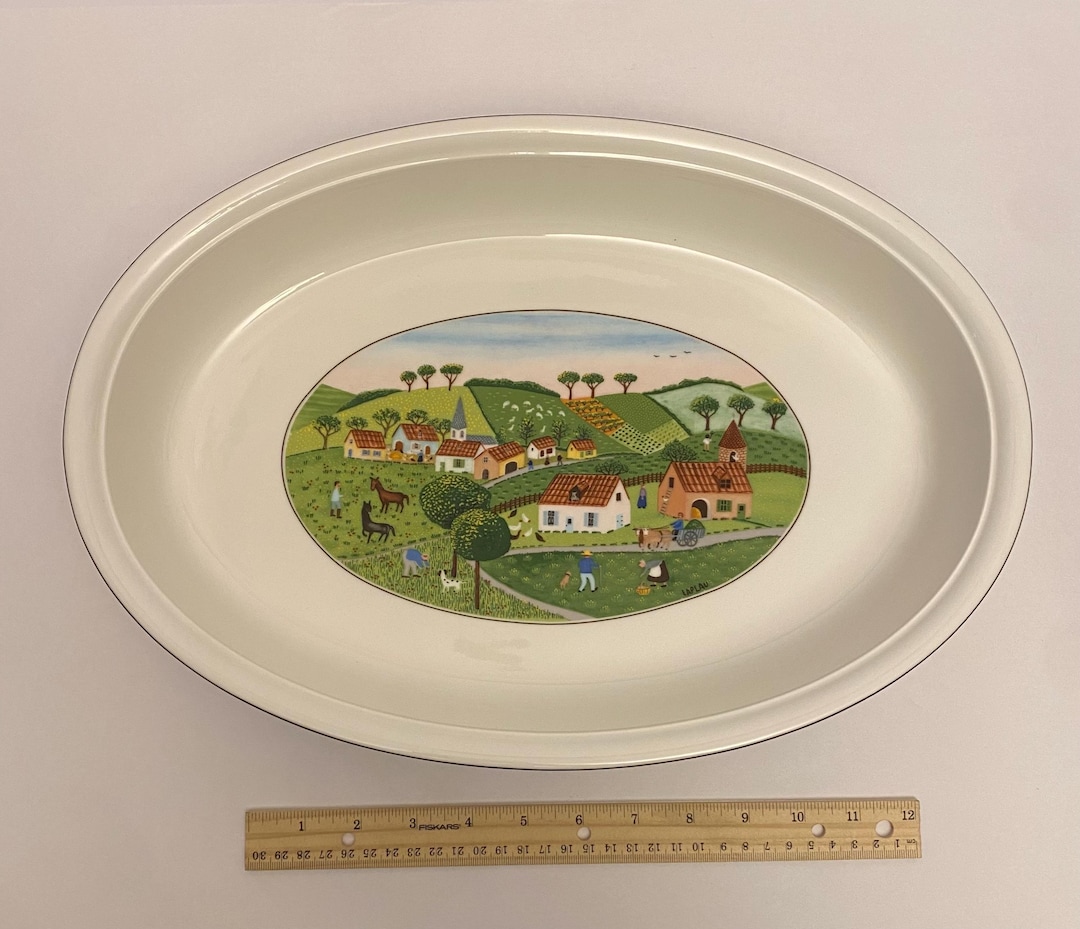 Vintage 1980’s Villeroy & Boch Design Naif Country Harvest Oval ...