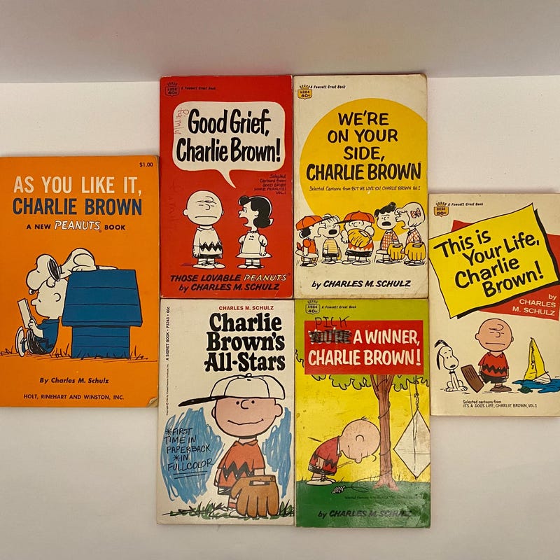 Charlie Brown Books - Etsy