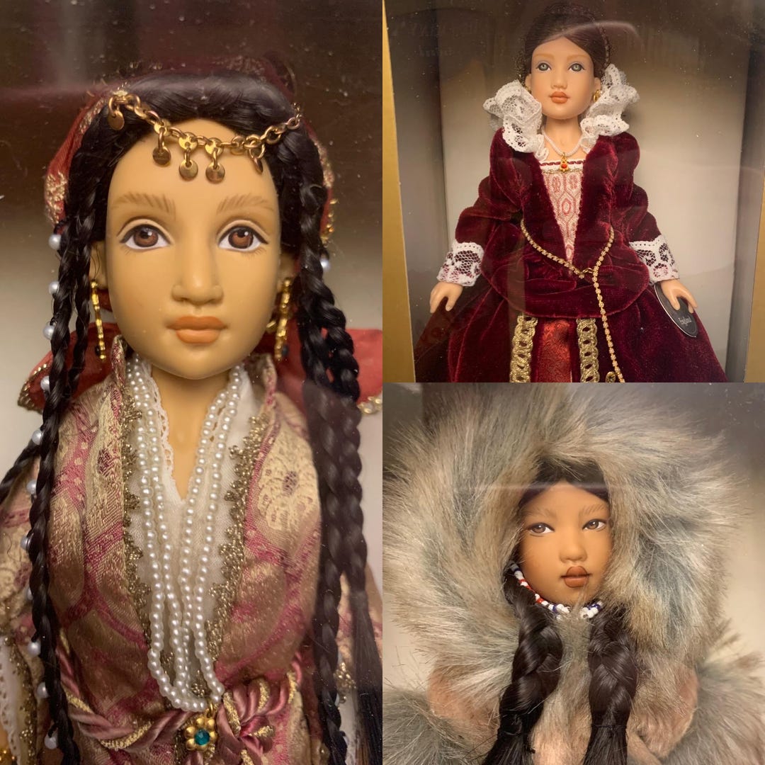 Vintage American Girl~girls of Many Lands~ Book, Box & Stands Included ...