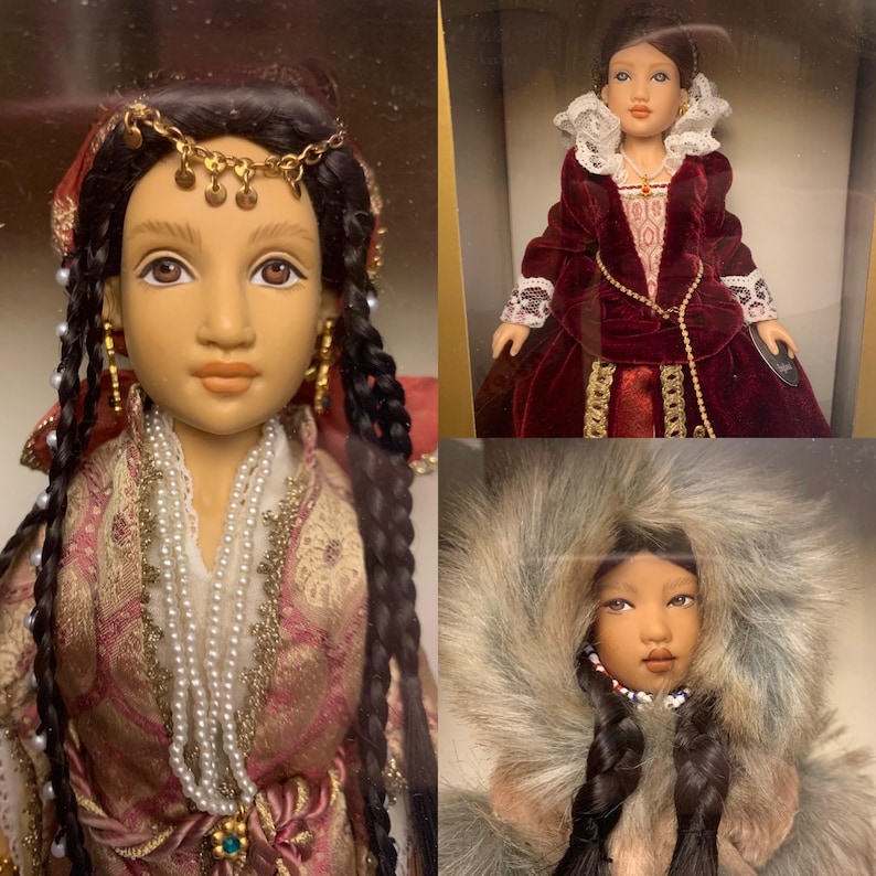 Vintage American Girl~girls of Many Lands~ Book, Box & Stands Included ...
