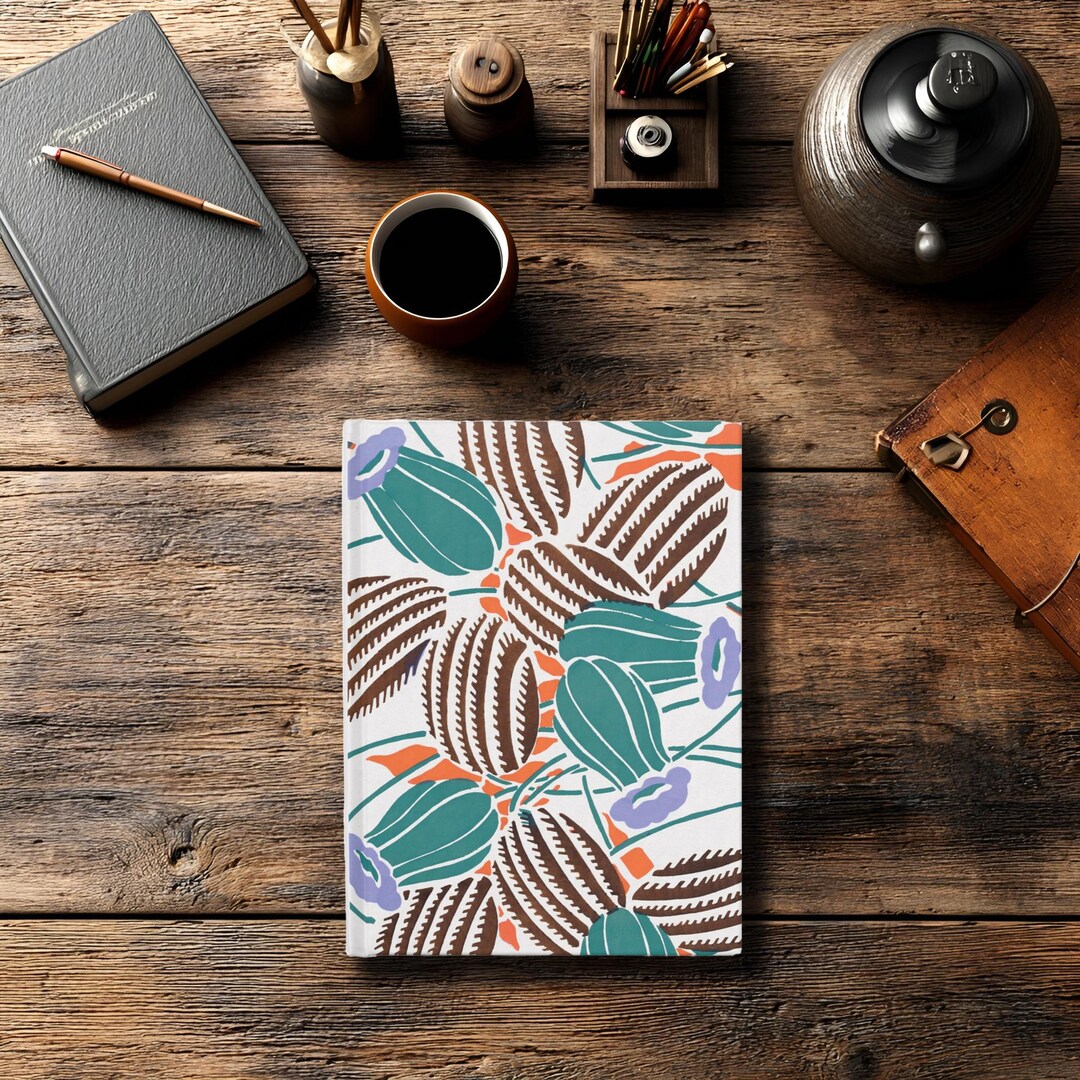 Beautiful Art Nouveau Blank Notebook, Vibrant, Inspirational, Gift for ...