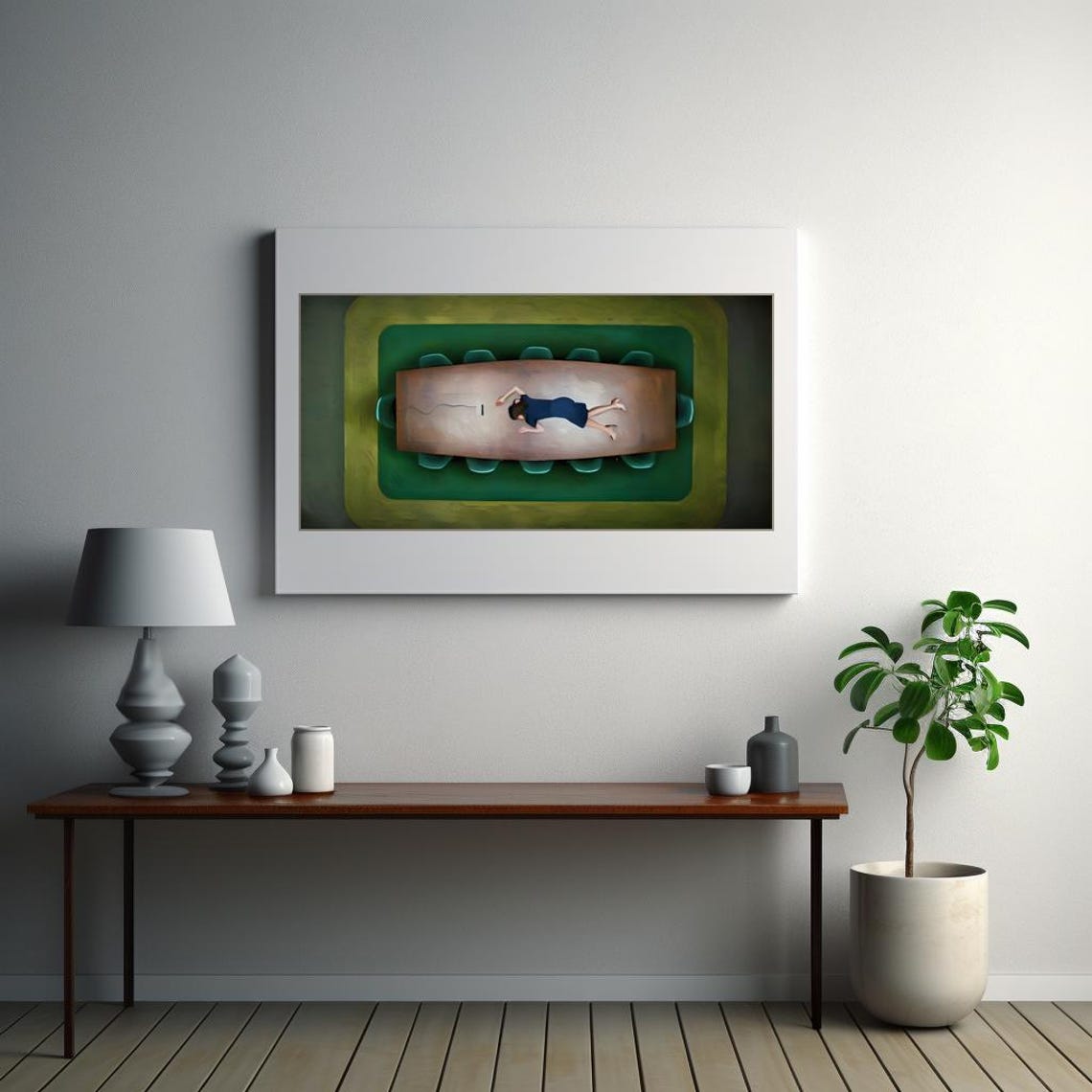 Severance Inspired Painting, Severance Iconic Wall Art, Severance Art ...