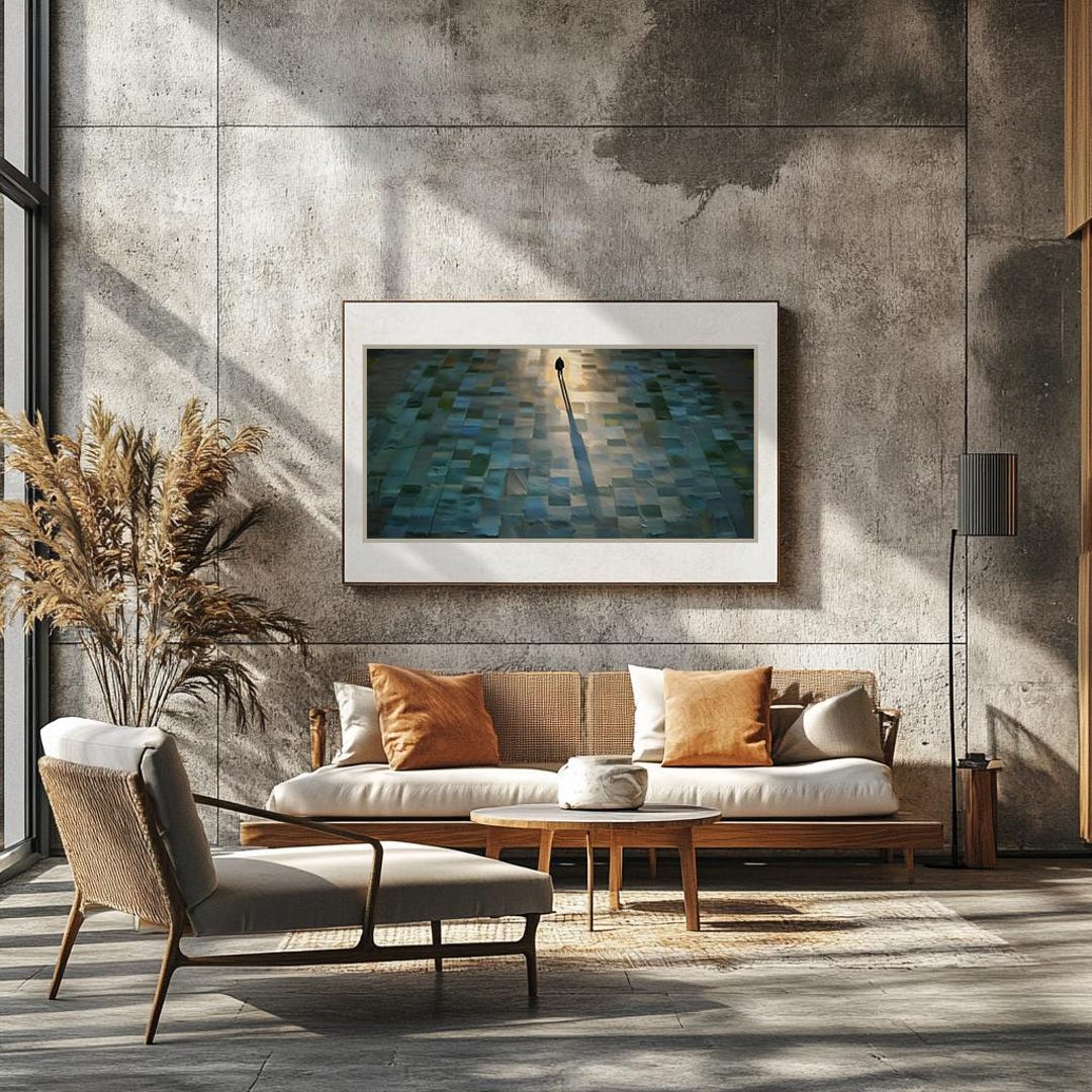 Severance Painting, Severance Inspired Impressionist Wall Art ...