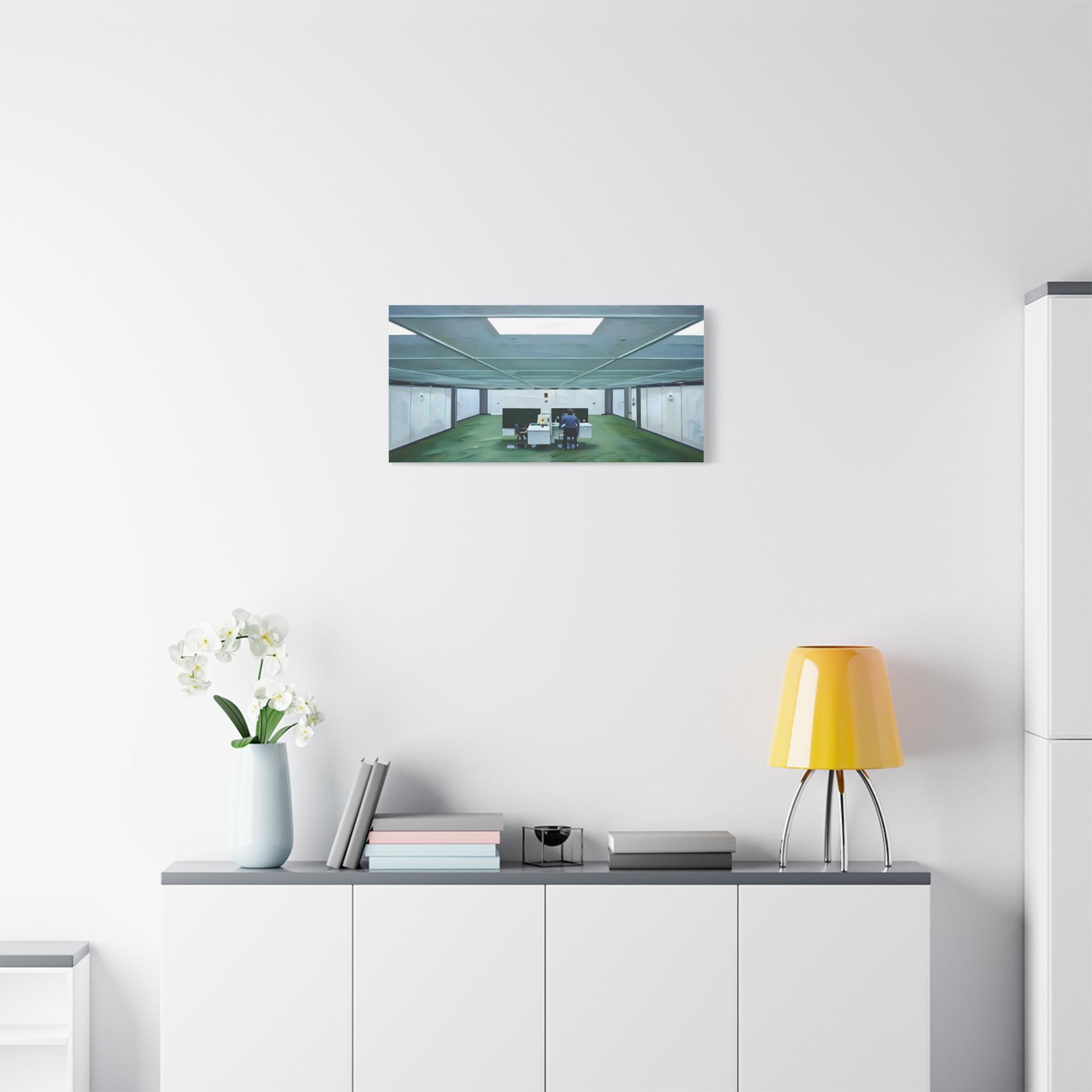 Severance Inspired Office Painting Canvas, Severance Architecture ...