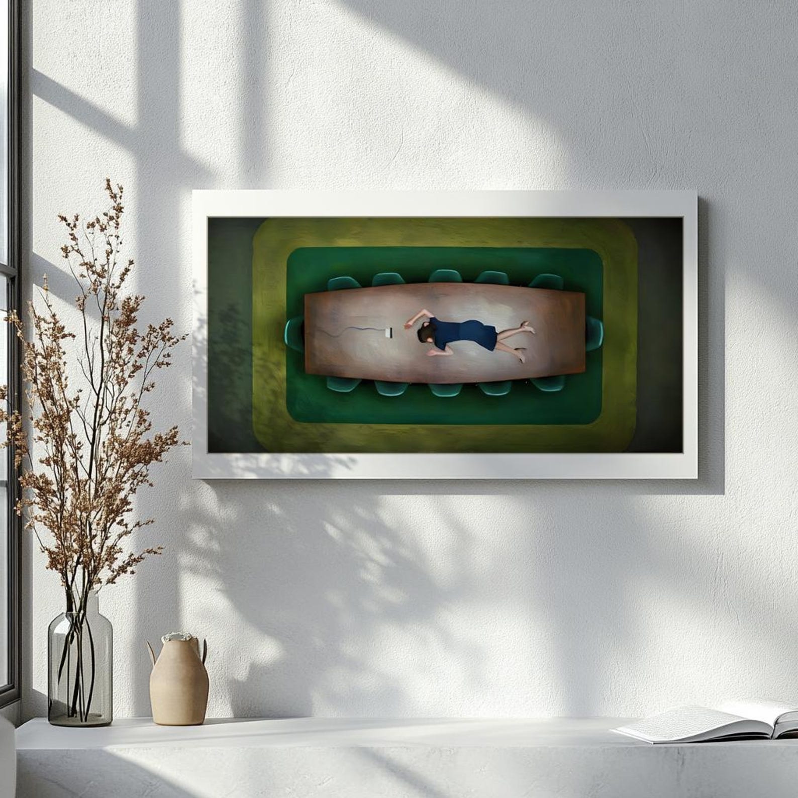 Severance Inspired Painting, Severance Iconic Wall Art, Severance Art ...