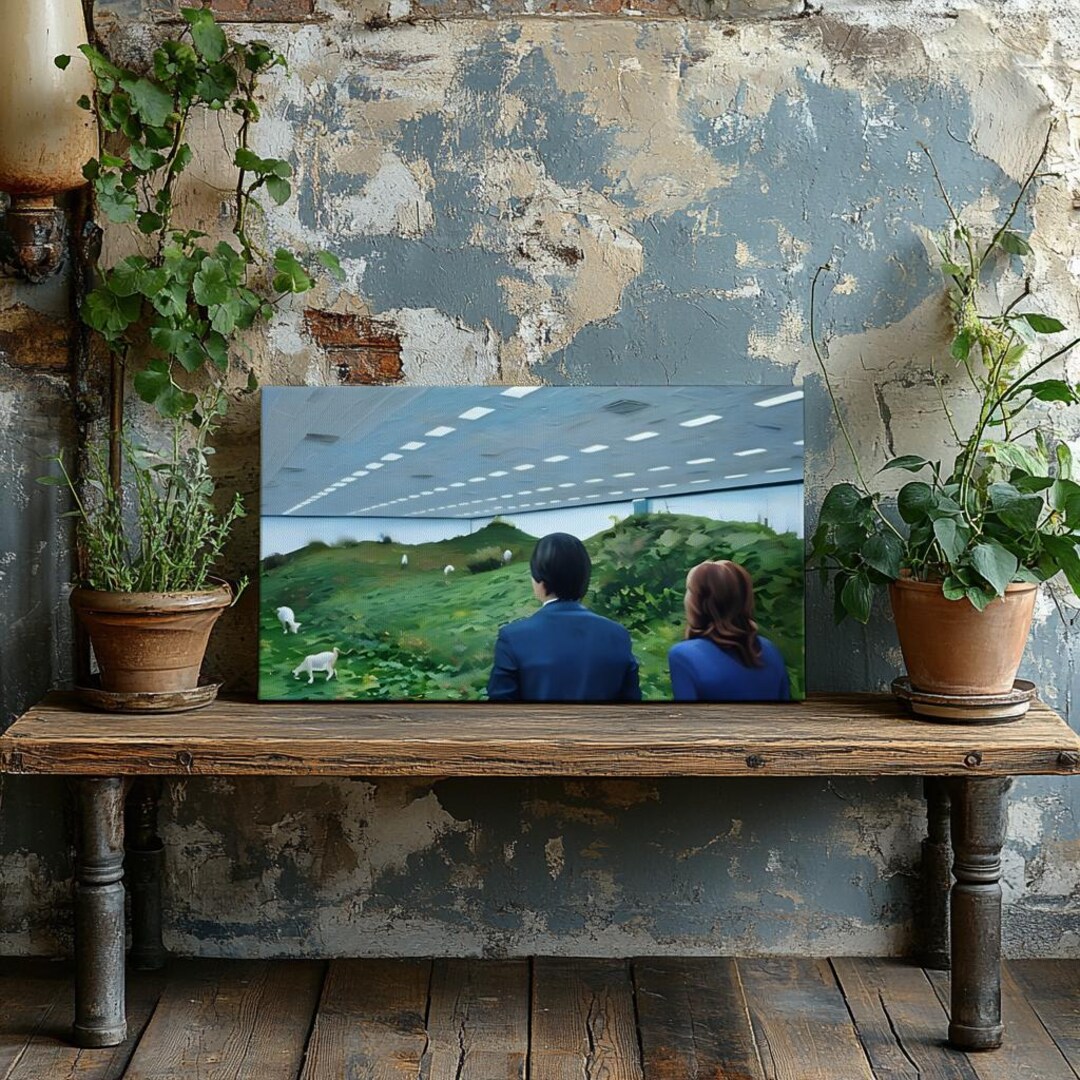 Severance Goat Room Painting, Severance Inspired Art, Severance Wall ...