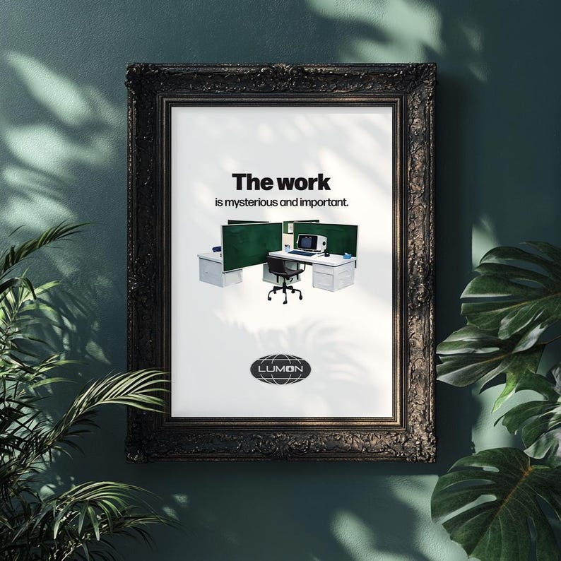 Severance Inspired Poster, Work is Mysterious and Important, Severance ...