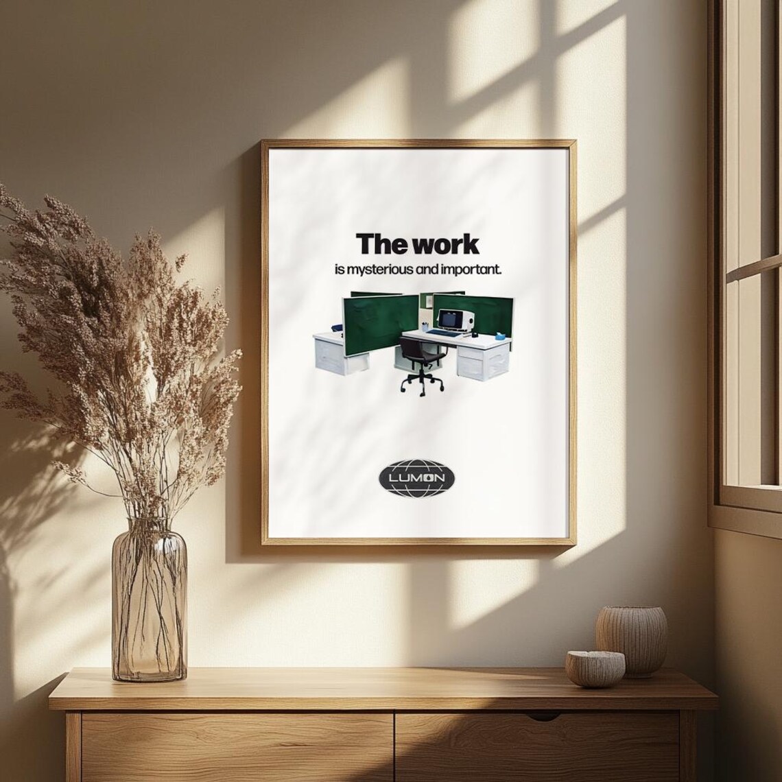 Severance Inspired Poster, Work is Mysterious and Important, Severance ...